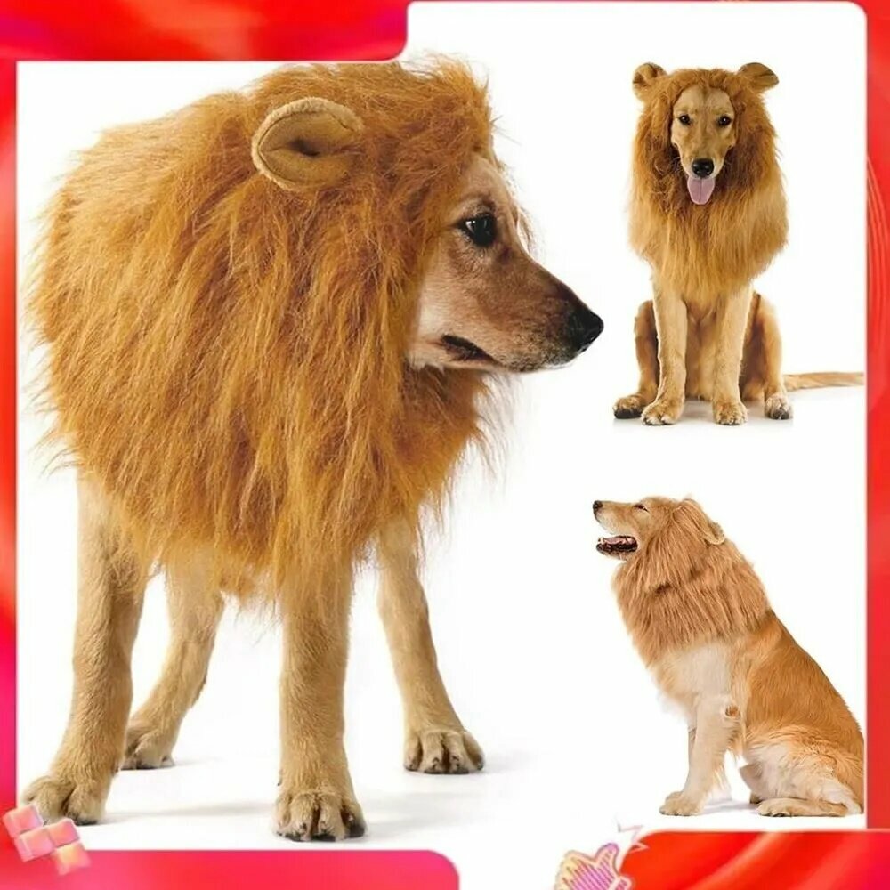 N0(Y I M W) B Милая одежда совместим с костюмированной вечеринки собак, львиная грива, товары домашних животных