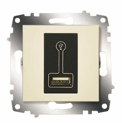 ABB Cosmo Кремовый Зарядное устройство USB 500mA (619-010300-142)
