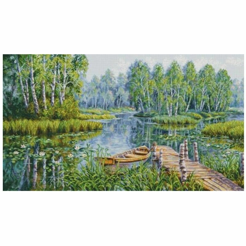 Набор для вышивания иглой Craft Craft Counting Cross Stitch Kit DIY-(370*210)