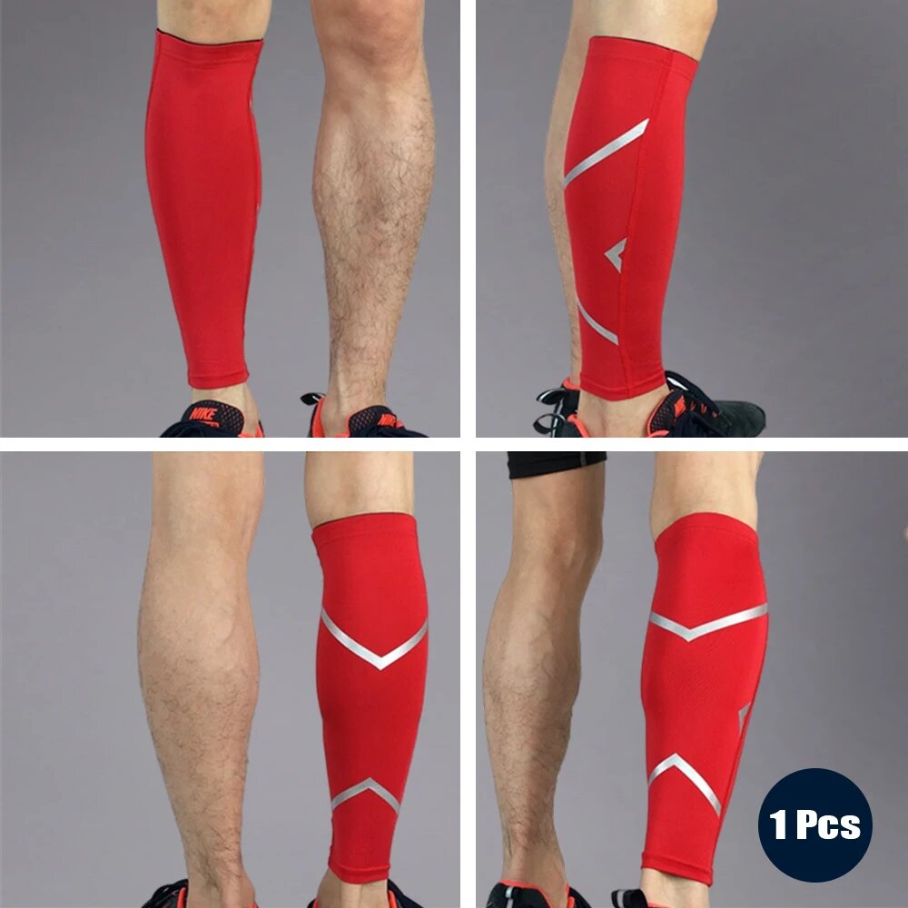 1 шт, спортивные компрессионные рукава для икр, шина для поддержки голени, защита ног, носки для езды на велосипеде, бега, баскетбола, футбола, тенниса