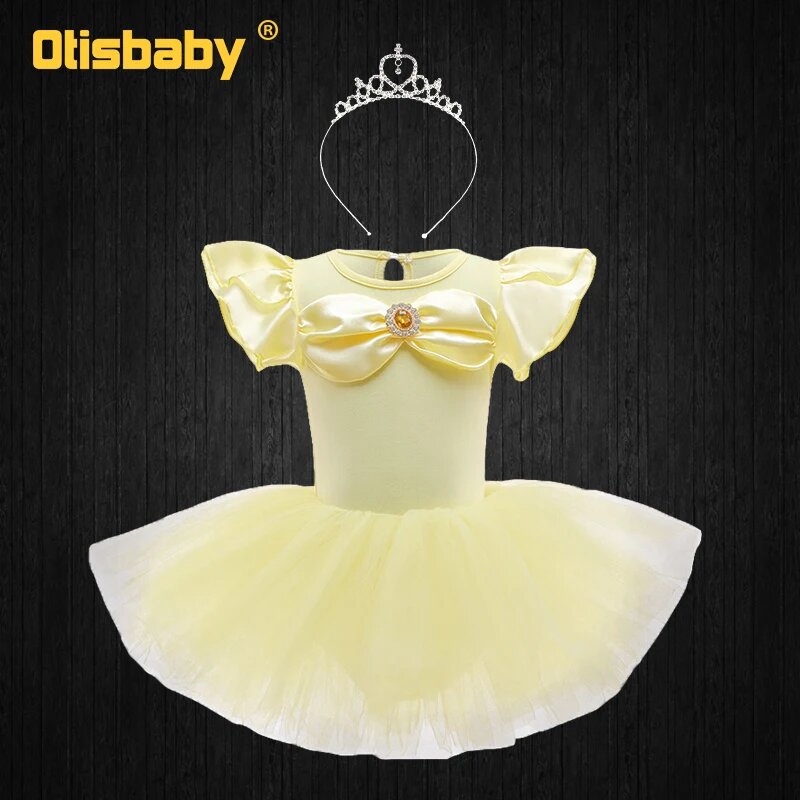 Балетная пачка для маленьких девочек, Белоснежка, Золушка, София, Анна, Эльза, бальное платье, Рождественский костюм, детское праздничное платье принцессы Belle Alice