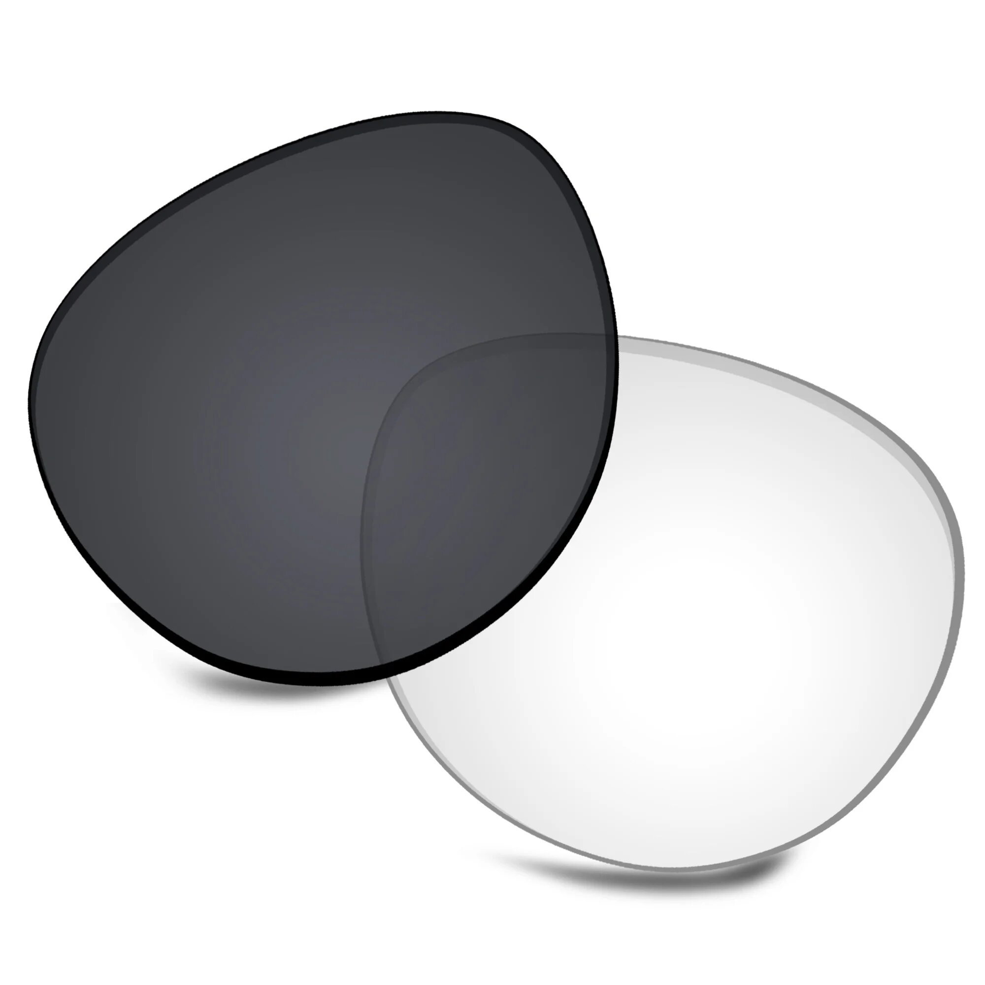 Сменные поляризационные линзы Bwake для Ray-Ban Meta Headliner Clear Photochromic, Черный