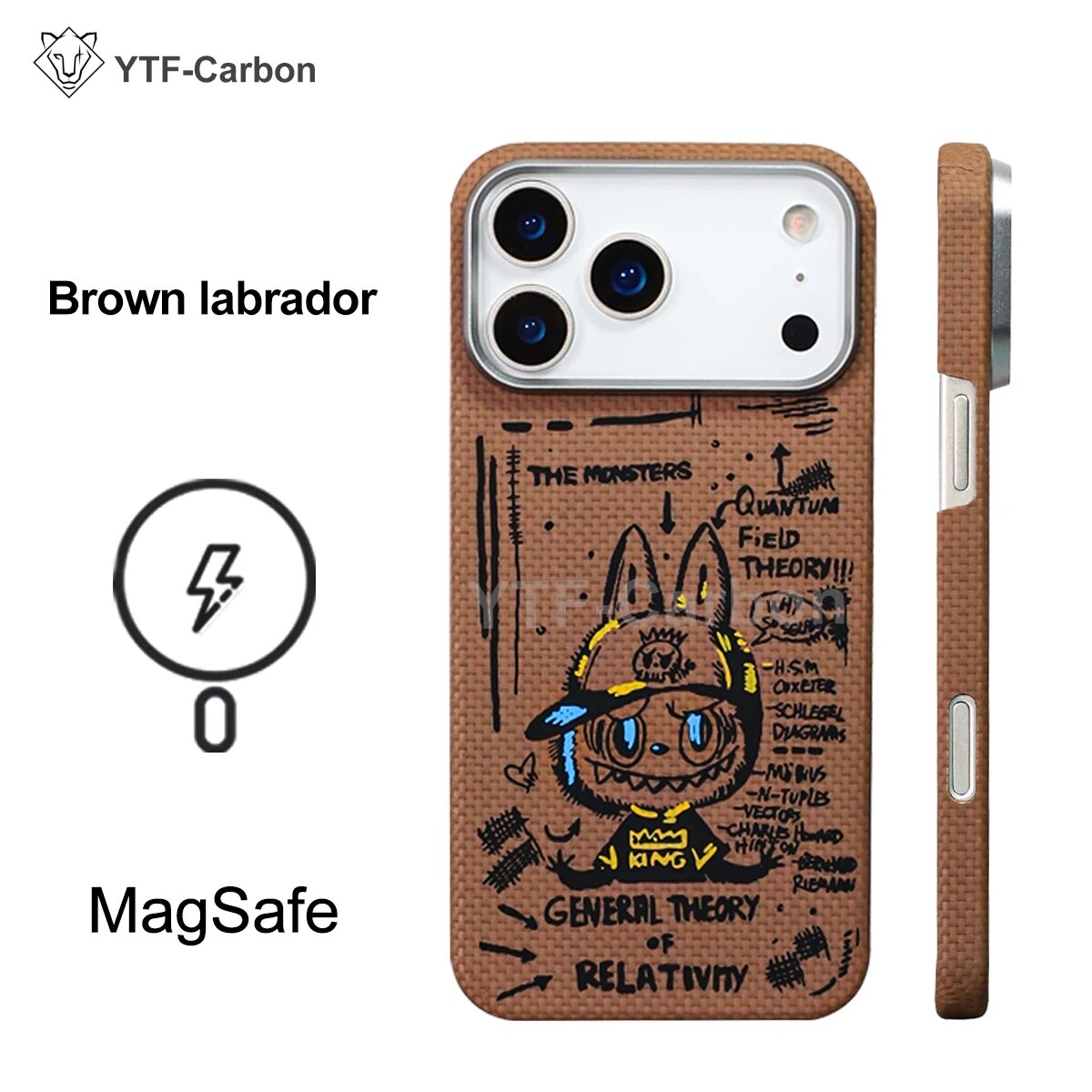Ультратонкий чехол для iPhone 17, 17 Pro Max, 17 Pro, iPhone17 Про Макс, Коричневый, Brown labrador