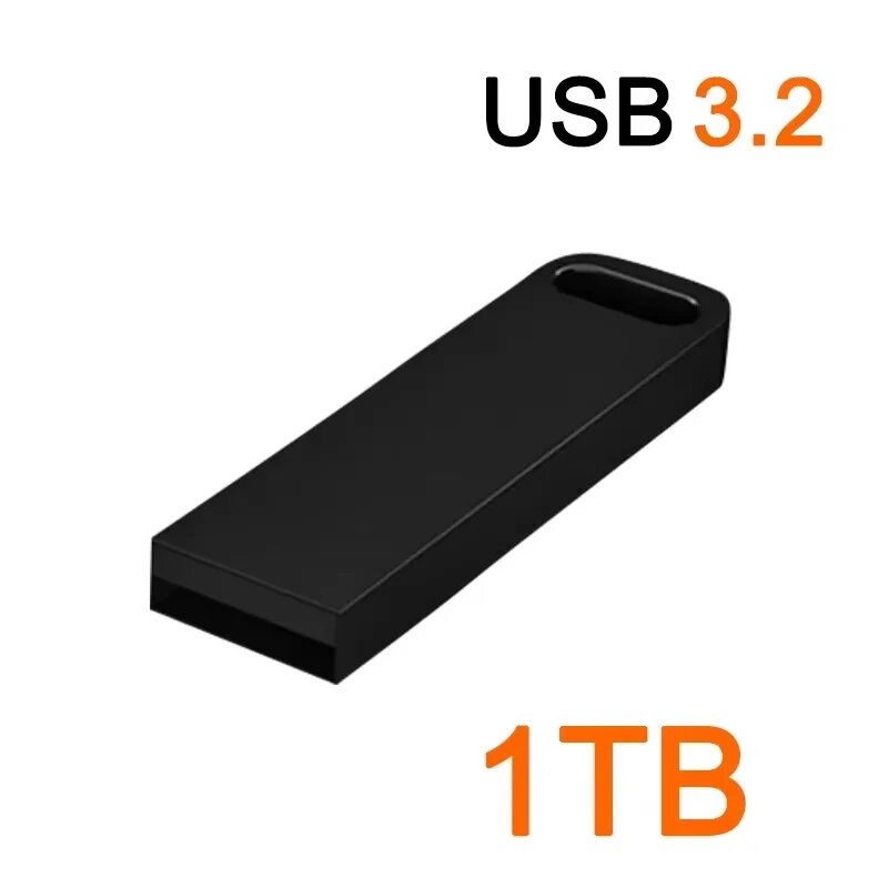 USB 3.2 флешка 2 ТБ металлическая gun color 1TB
