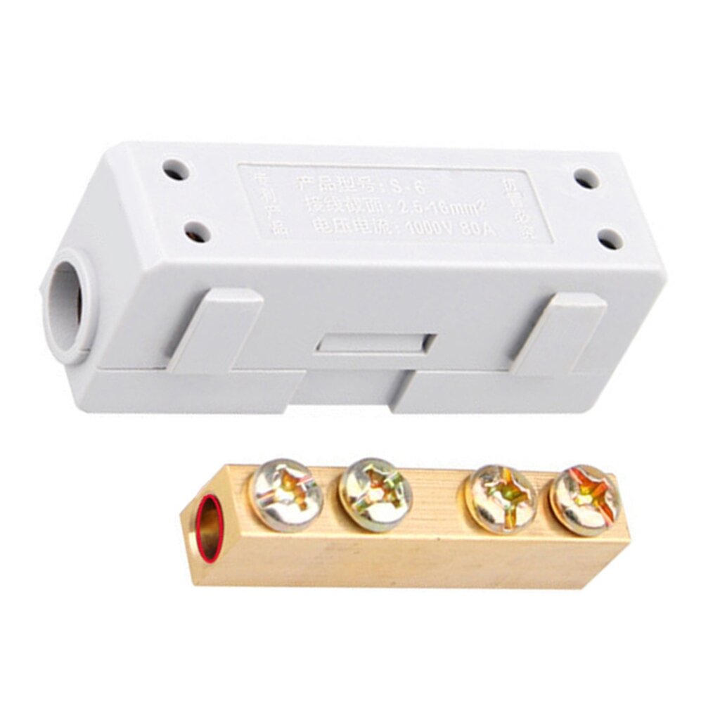 Быстрый ввод и вывод клеммной колодки с одним входом и одним выходом, клеммный кабель высокой мощности, медный разъем-S6