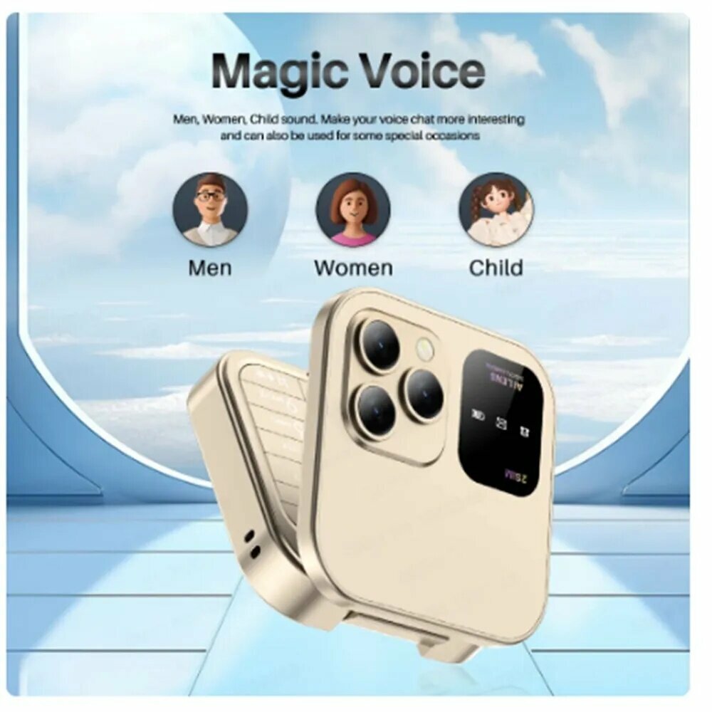 Мини-раскладной мобильный телефон с FM-радио, голосовым черным списком, быстрым набором, вибрацией, 2 SIM-картами, небольшим дисплеем, склад