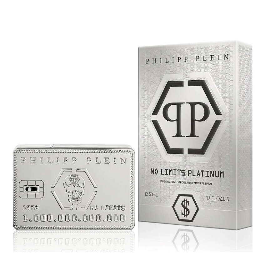 Парфюмерная вода для мужчин Philipp Plein No Limits Platinum 50 мл / Духи Филип Плейн Ноу Лимитс Платинум