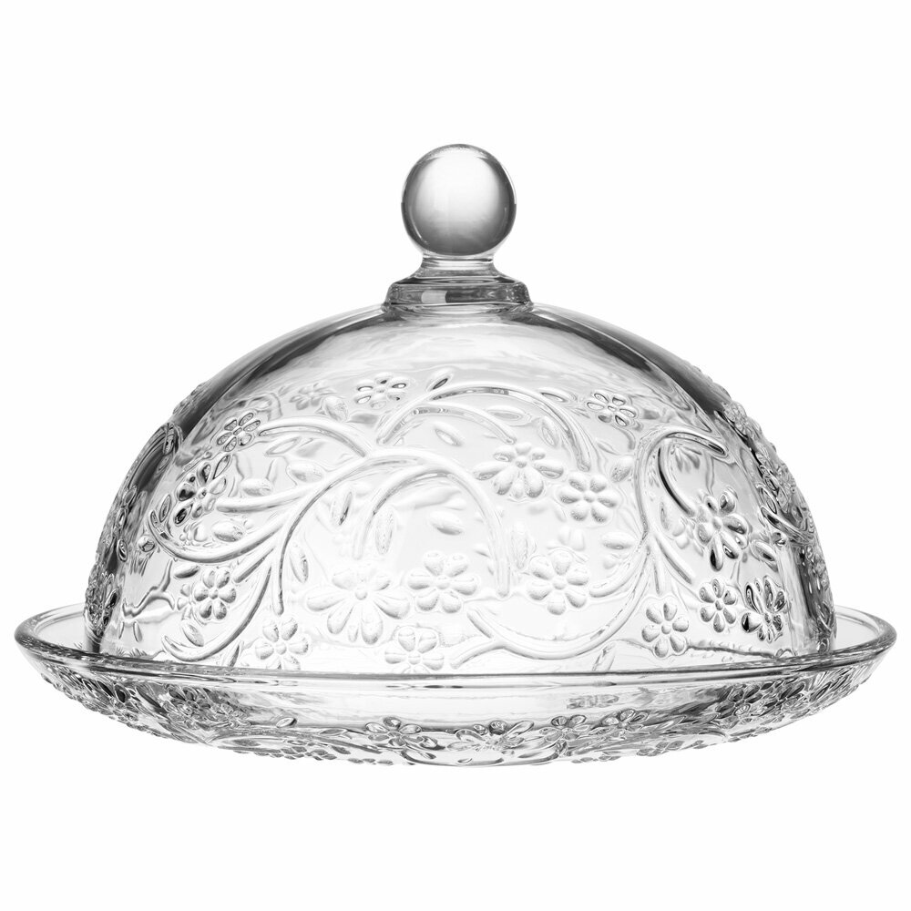 Блюдо сервировочное с крышкой blossom 19,5 см*14 см KSG-691-160