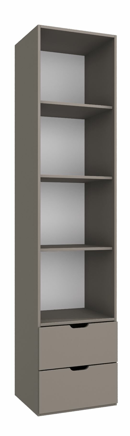 Стеллаж книжный Владимирская мебельная фабрика "Остин", ЛДСП, цвет холодный серо-коричневый