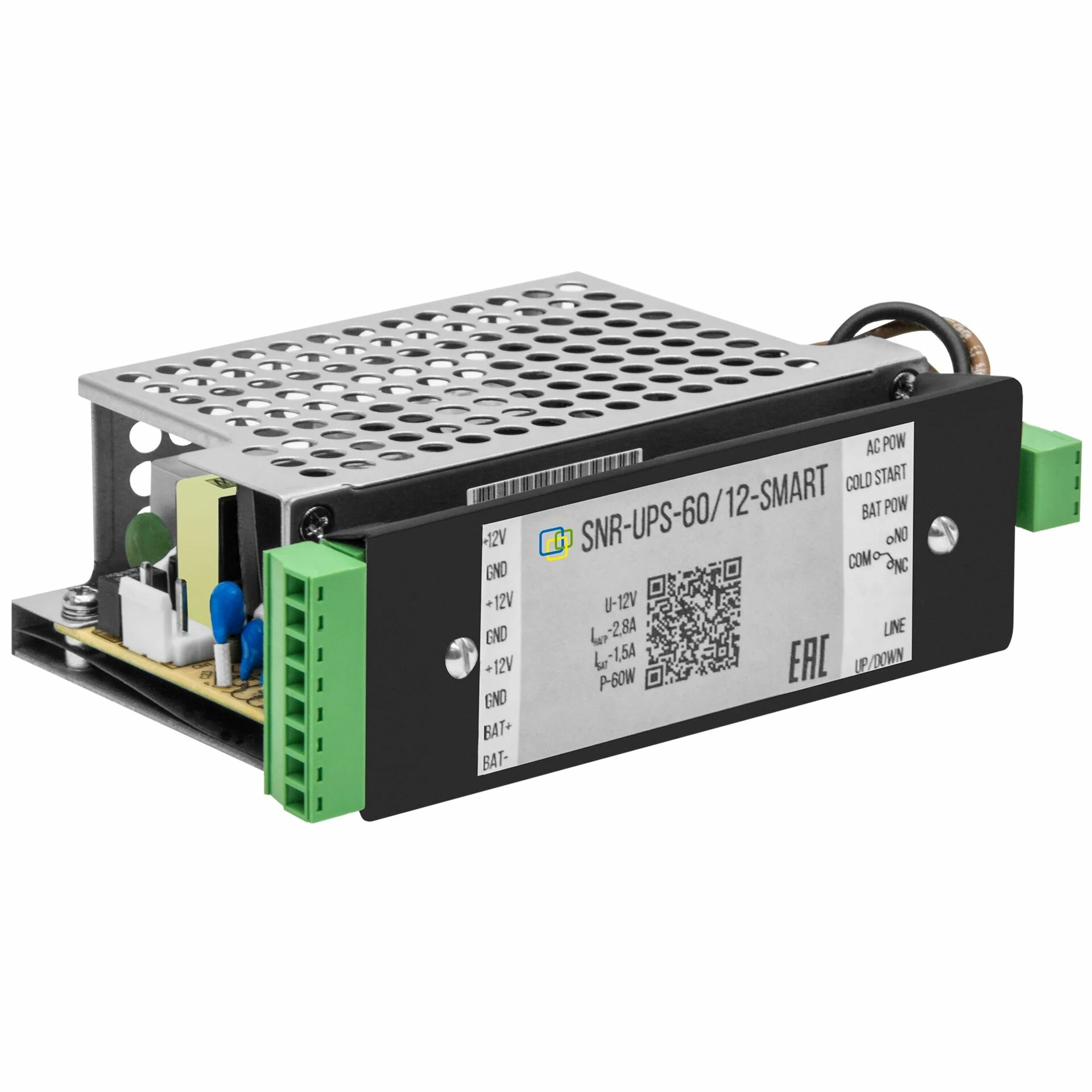 Устройство бесперебойного питания RPS с выходом 12В/60Вт, с функцией мониторинга и холодного старта