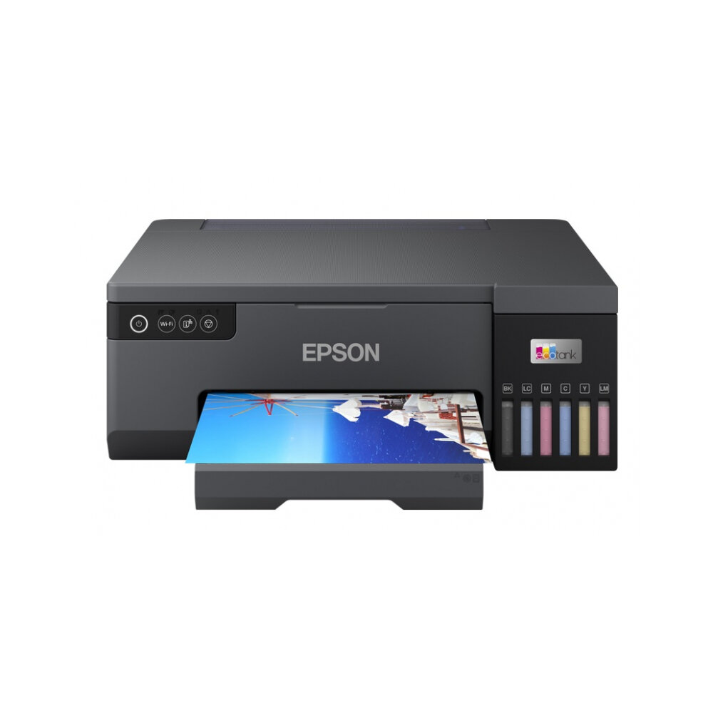 Принтер струйный Epson EcoTank L8050 (A4, 6цв, 5760x1440dpi, до22чб/22цв ppm, СНПЧ, WiFi, USB) (C11CK37402)