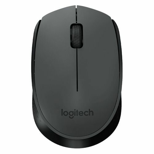 Мышь Logitech M170, оптическая, беспроводная, USB, серый и черный [910-004658]
