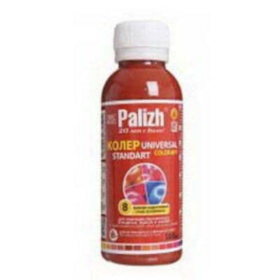 Колер Palizh оттенок №8 красно-коричневый, объем 0,1 л, для колеровки красок и эмалей
