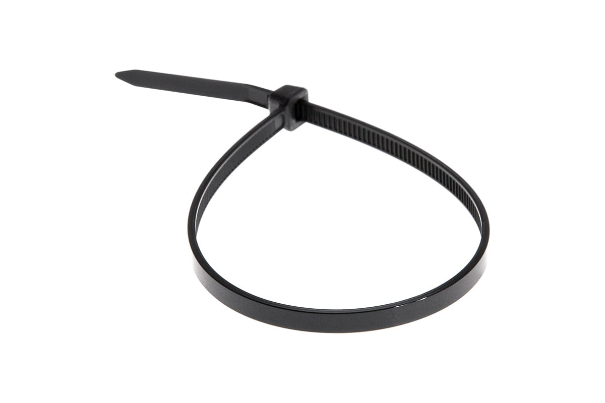 Хомут-стяжка кабельная нейлоновая Rexant 350 x4,8 мм, черная, упаковка 100 шт. {07-0351}