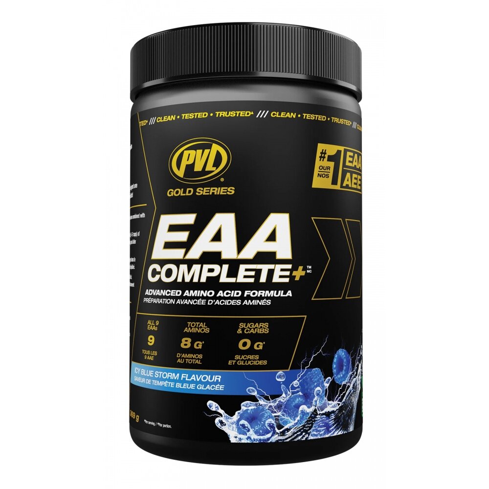 Незаменимые EAA аминокислоты PVL EAA Complete+, 369 г, Вкус Orange Krush'd / Апельсин