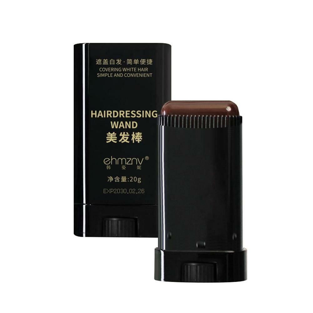 Одноразовый карандаш-краска для волос, временно закрашивает седину