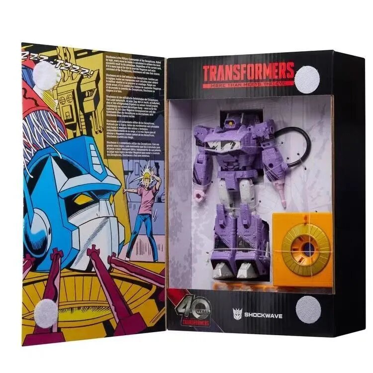 Фигурка Transformers Generations War for Cybertron: Kingdom Deluxe WFC-K14 Shockwave, игрушка трансформер — фото 1