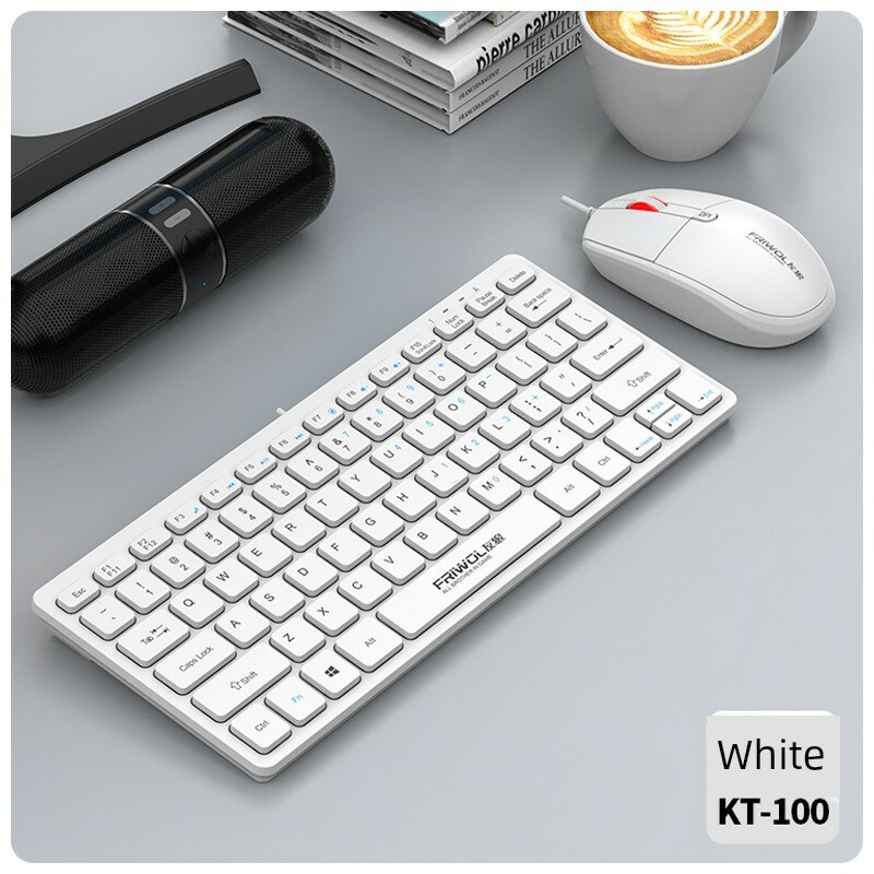 Youlang KT100, небольшой набор клавиатуры и мыши, проводной USB-набор для ноутбука, внешний мини-портативный офисный