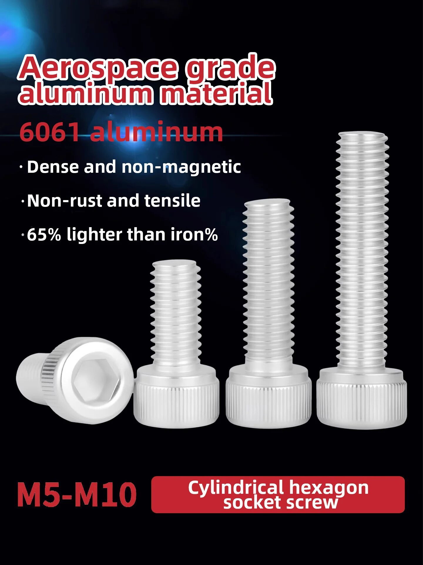 Болты и винты из алюминия M5 M6 M8 M10 2pcs M12, 25MM