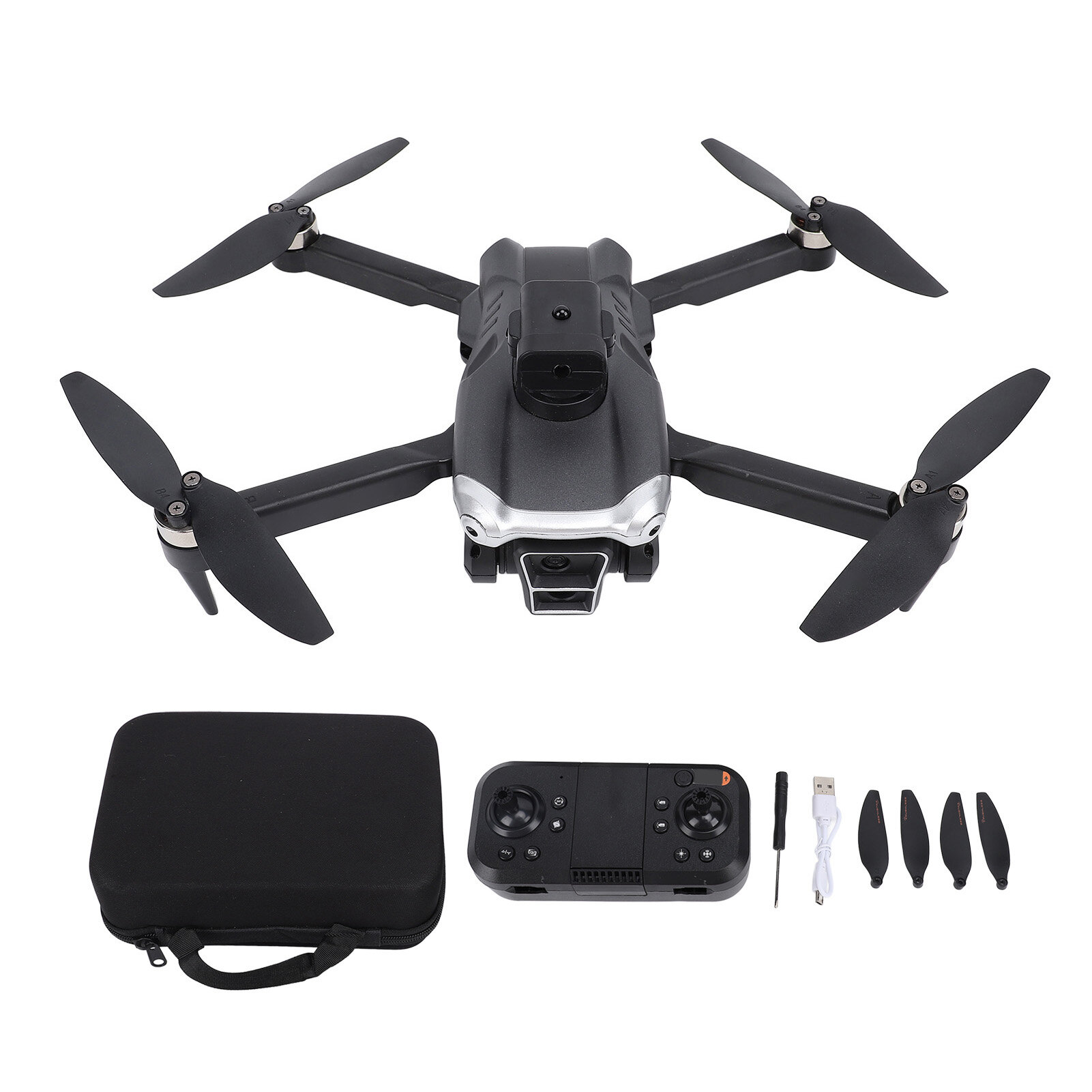 Бесщеточный двигатель RC Drone с четырьмя сторонами, обход препятствий, оптический поток, траектория полета, 3 камеры, 2,4 ГГц, помехоустойчивый RC Quadcopter