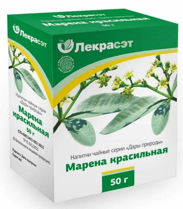 Чайный напиток Лекра-СЭТ "Марена", корневища и корни, 50 г