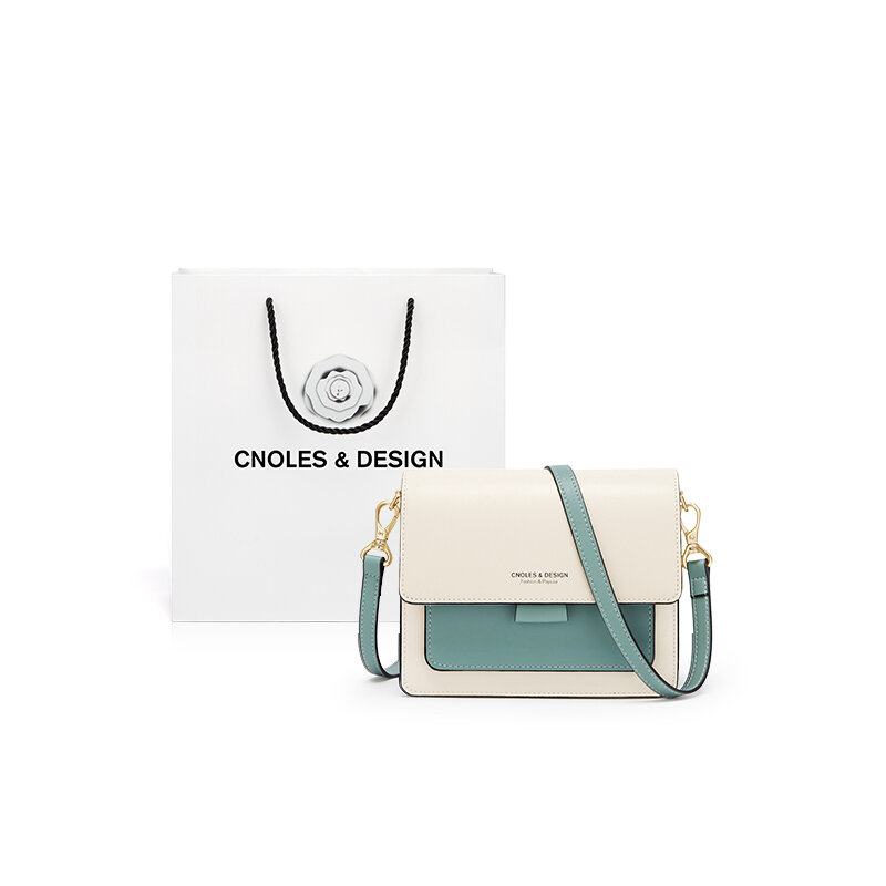 Сумка CNOLES Regular Blue & White/Beige White & Green 1419131804