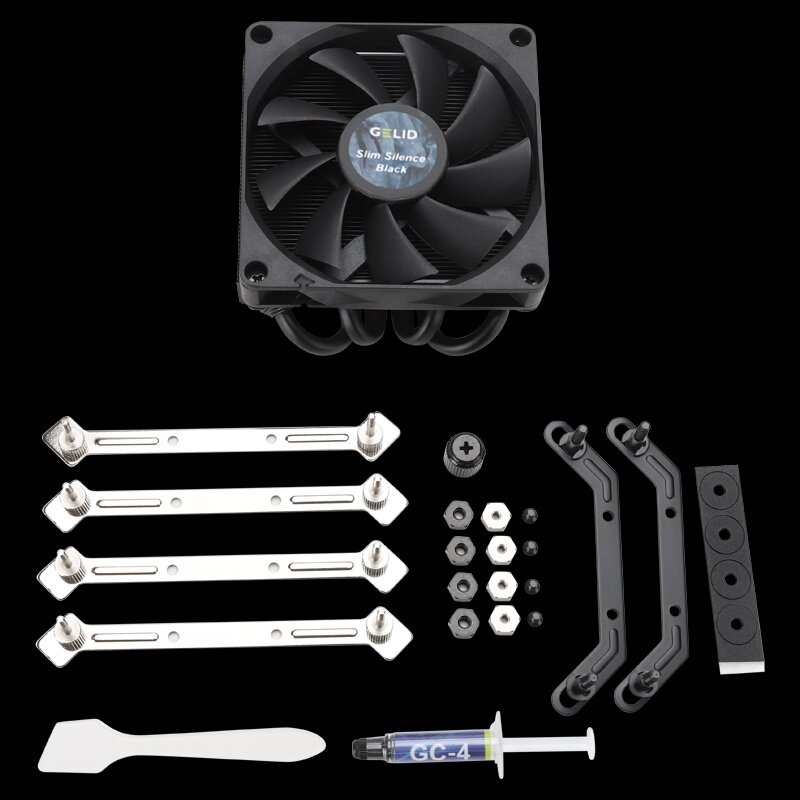 Кулер ЦПУ GELID Solutions Slim Silence Black CC-SSILENCE-BL , для процессора