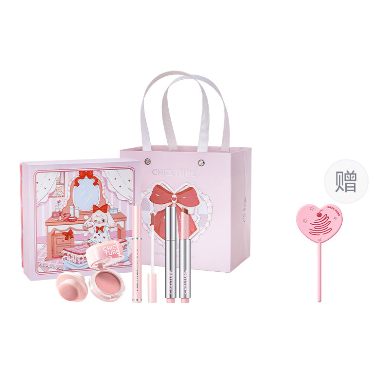 Коробочные наборы для макияжа женские CHIOTURE 5720749, милые, натуральные, стойкие, прозрачные, Adorable