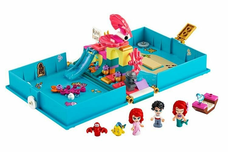 Пластиковые строительные блоки унисекс LEGO x Disney Приключения Ариэль в сказочной книге 43176, 5761317