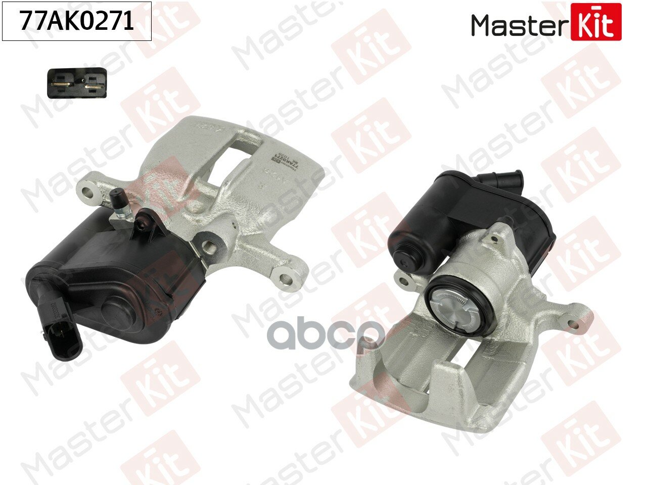 Суппорт тормозной задний R Audi A6 (4F2, 4FH, 4F5, C6) 2004 - 2011 MasterKit арт. 77AK0271