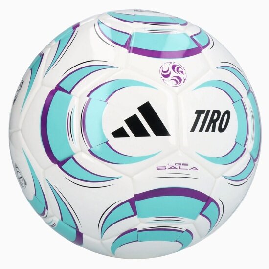 Мяч футзальный Adidas Tiro League Sala JW1526, р.4, FIFA Basic, бело-бирюзово-фиолетовый