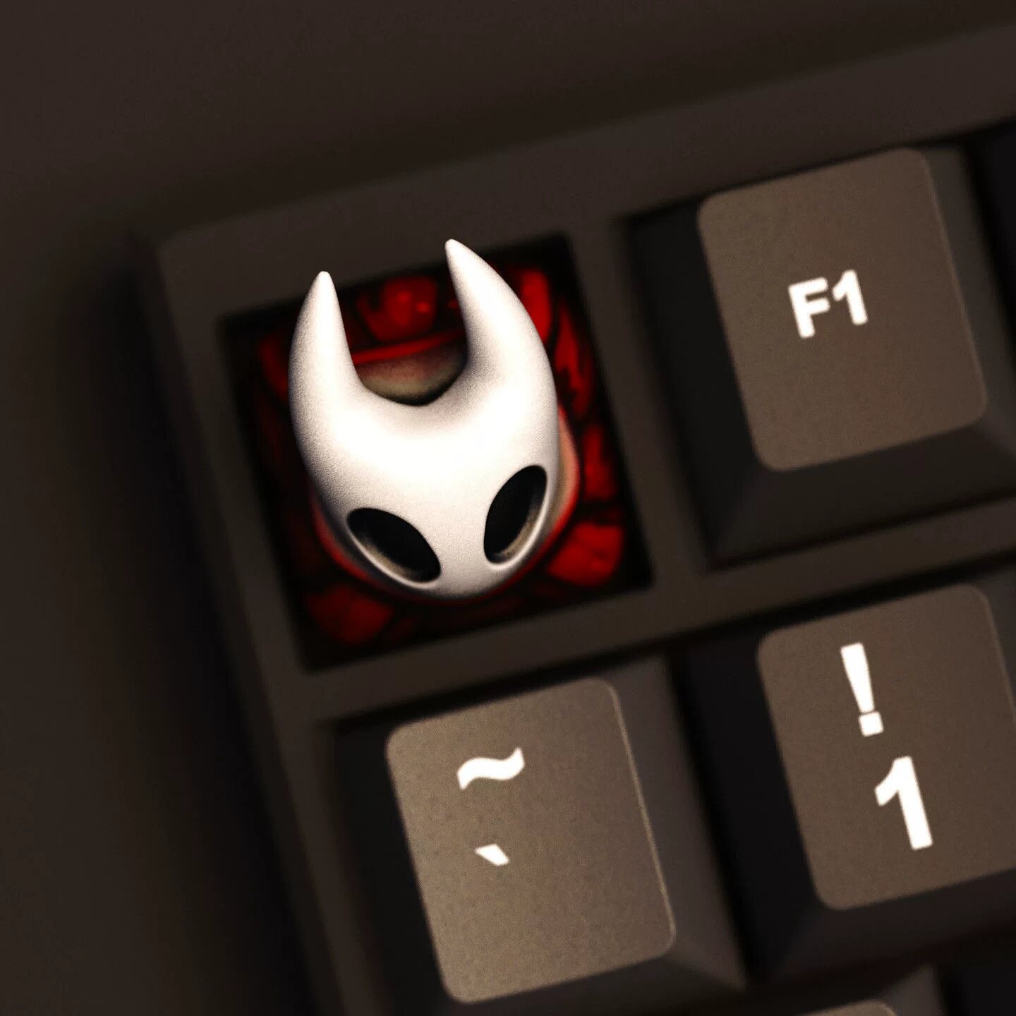 【Цветной】В наличии: кейкап Hollow Knight, фигурка Хорнет, креативный 3D-кейкап для механической клавиатуры Девушка-оса