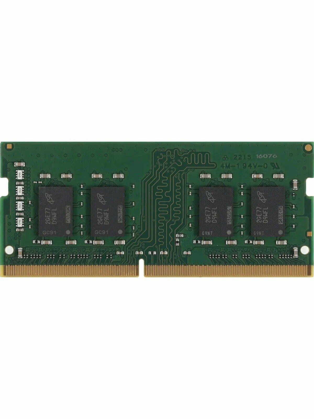 Оперативная память Kingston Valueram, 8 ГБ, DDR4, 3200 МГц, SODIMM, для ноутбуков (KVR32S22S8/8)