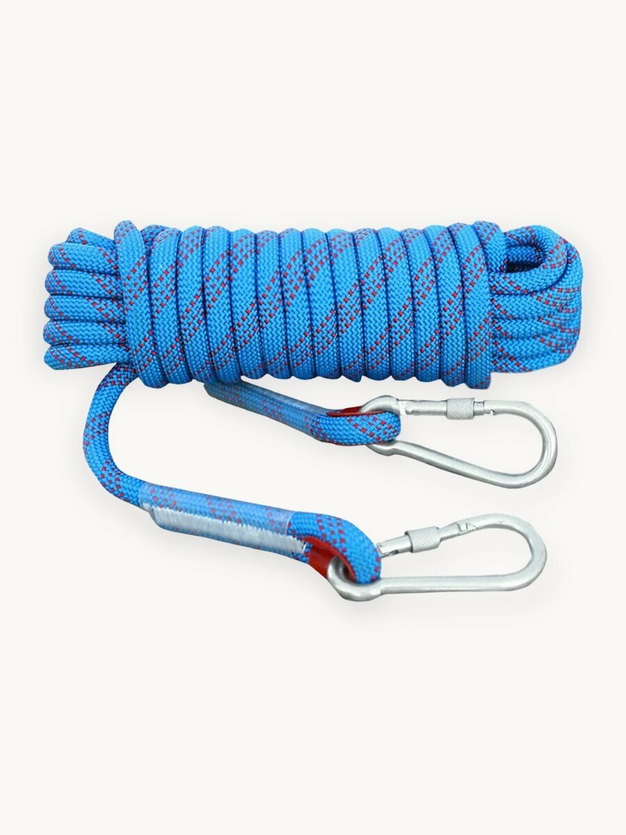 10 мм уличная альпинистская веревка 10 м/20 м/30 м статическая веревка для скалолазания, пожарно-спасательной безопасности, скалолазания, побега, прочный полиэстер