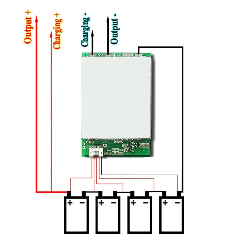 BMS платы для литиево-железо-фосфатных аккумуляторов 4S 12V 100A