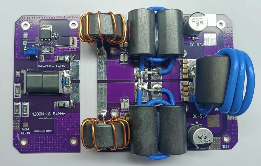 1200W 1,8 - 54МГц Высокочастотный усилитель мощности Amp Для Ham Radio Коротковолновое Радио MRFX1K80H BLF188 MRFX1K50 ART1K160