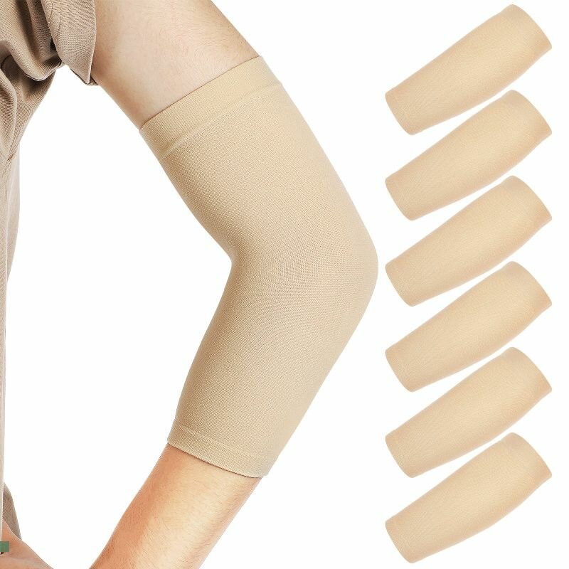 3 пары нарукавников для верхней части руки, татуировочные накладки для предплечий, спортивный защитный механизм для женщин, 19.00X11.00X0.20CM, бежевый