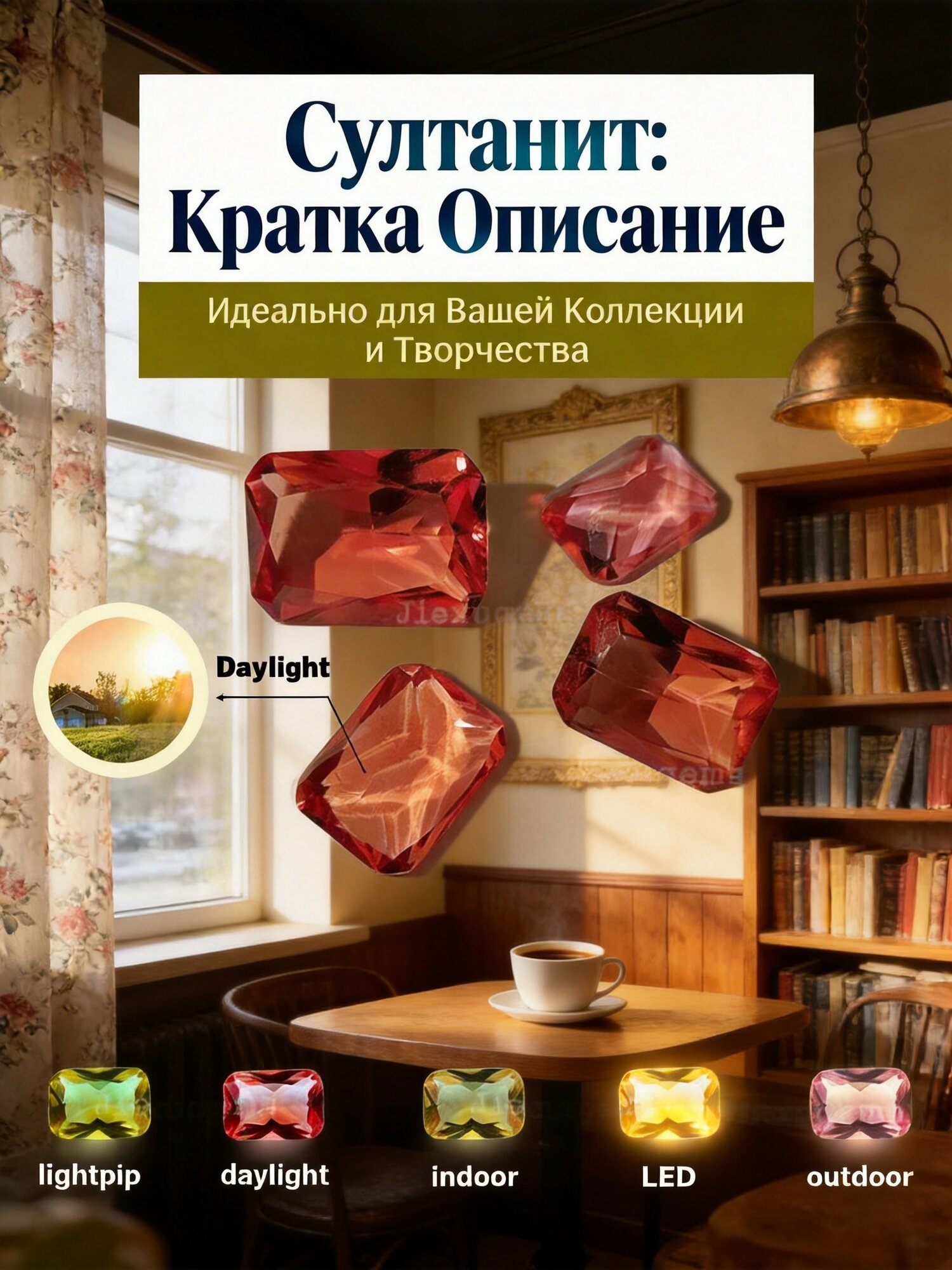 Султанит прямоугольный 12x16mm, набор 5pcs для изготовления серег, браслетов, ожерелий, колец и подвесок