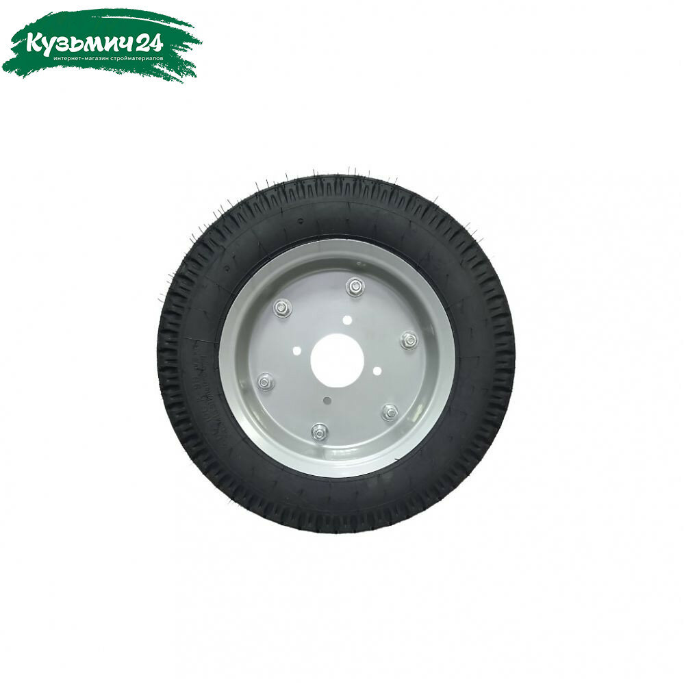 Колесо в сборе пневмо 4х10, шоссейное, 4 отверстия, 01.015.00057