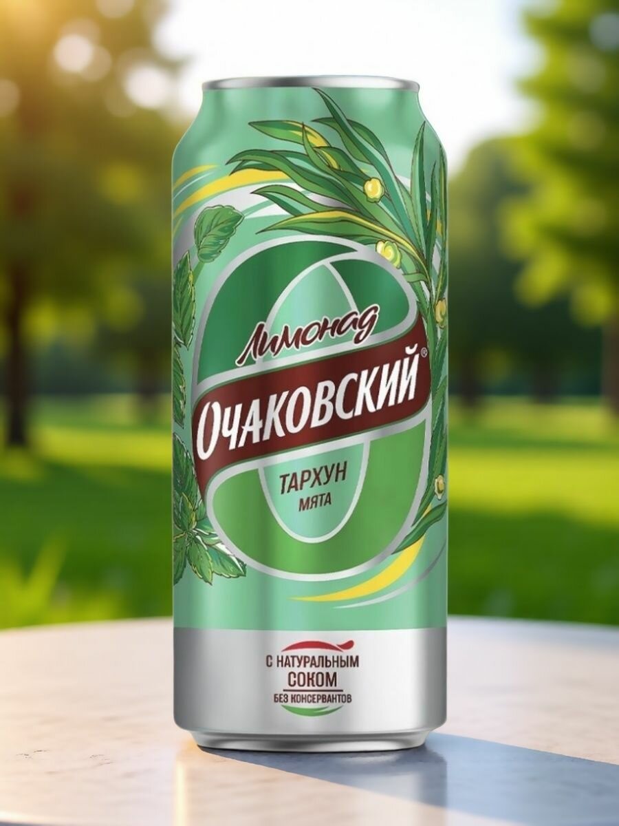 Лимонад Очаковский Тархун Мята 450мл х 12 шт