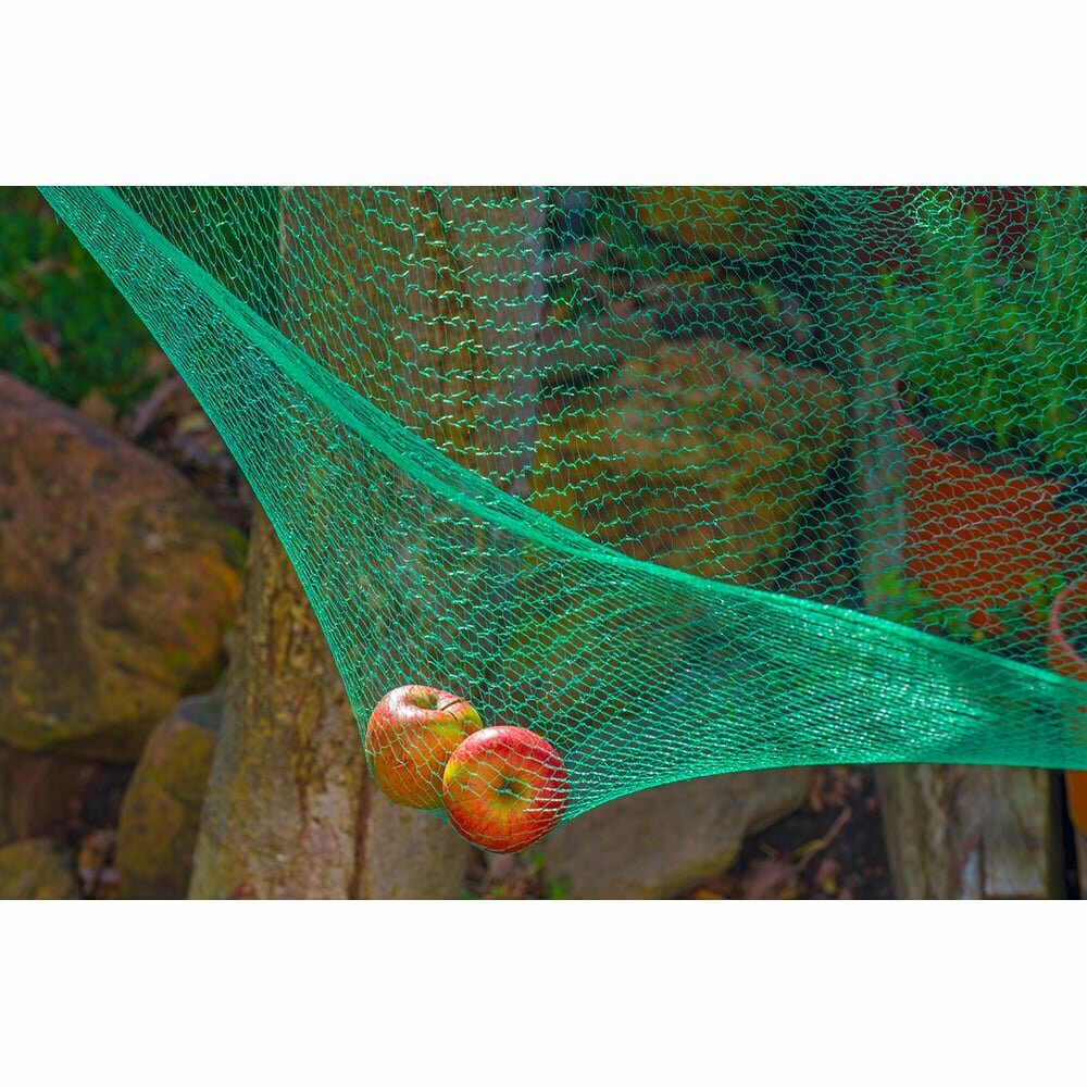 Широкая сетка от птиц Ресурс Удачников 4х10 м, 35г/м2, зеленая 21435