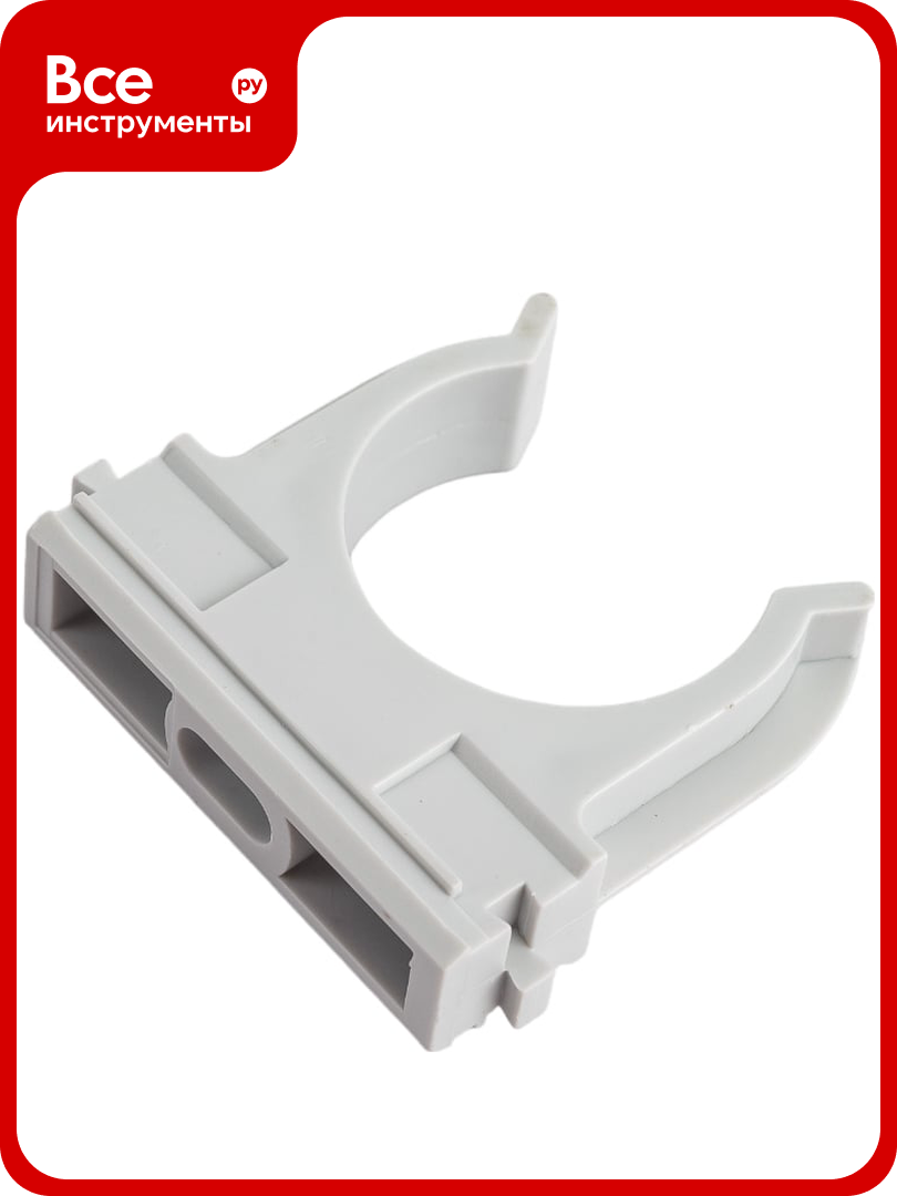 Крепеж-клипса для труб Промрукав Полистирол д32 10 шт. PR.02732м