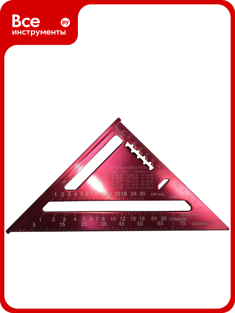 Столярный угольник Свенсона SKRAB 175 мм, AL, метрический 40334