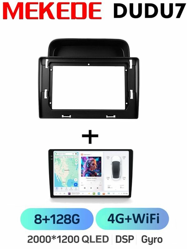 Магнитола Mekede 10" DUDU7 8/128 Gb для Lexus LX470 J100 F2 1998-2003 carpay Android