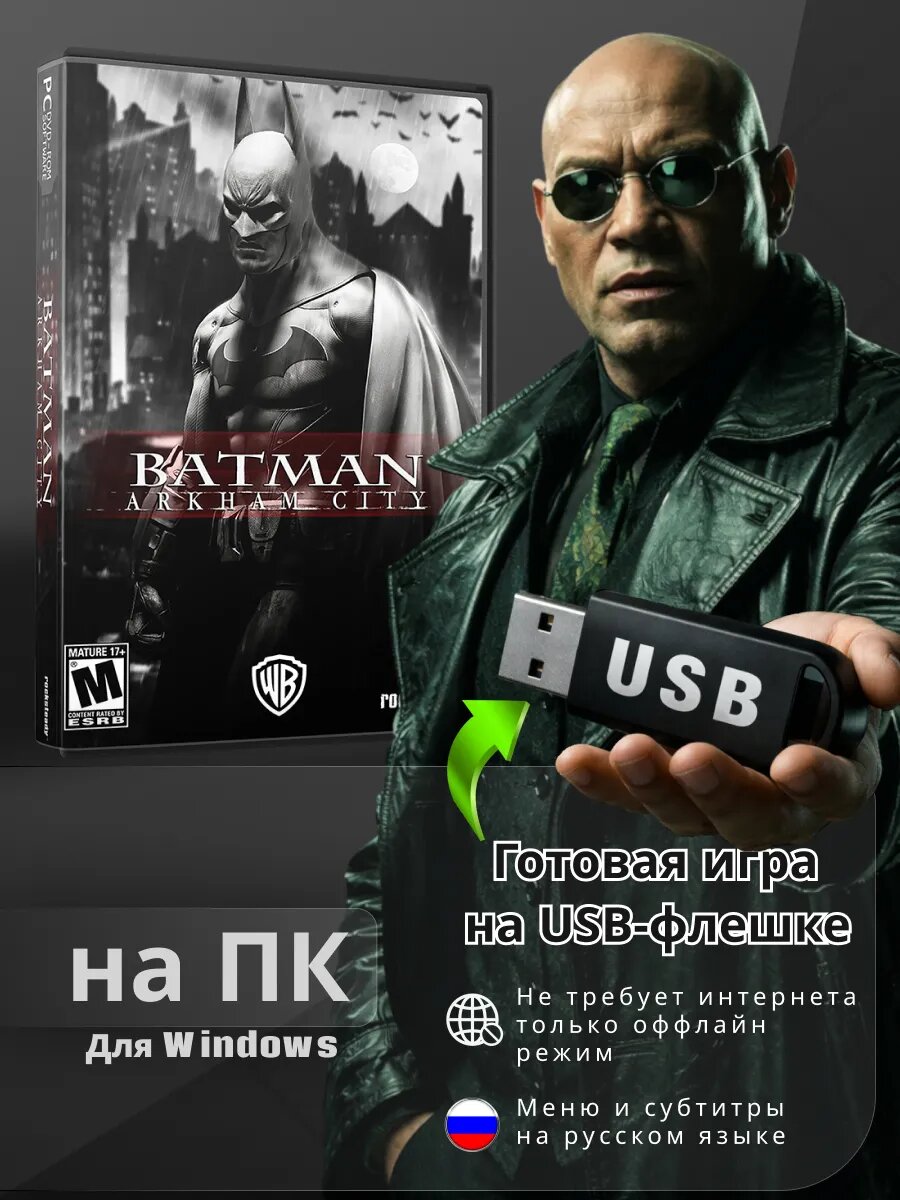 Batman: Arkham City (2012) на USB флешке для ПК