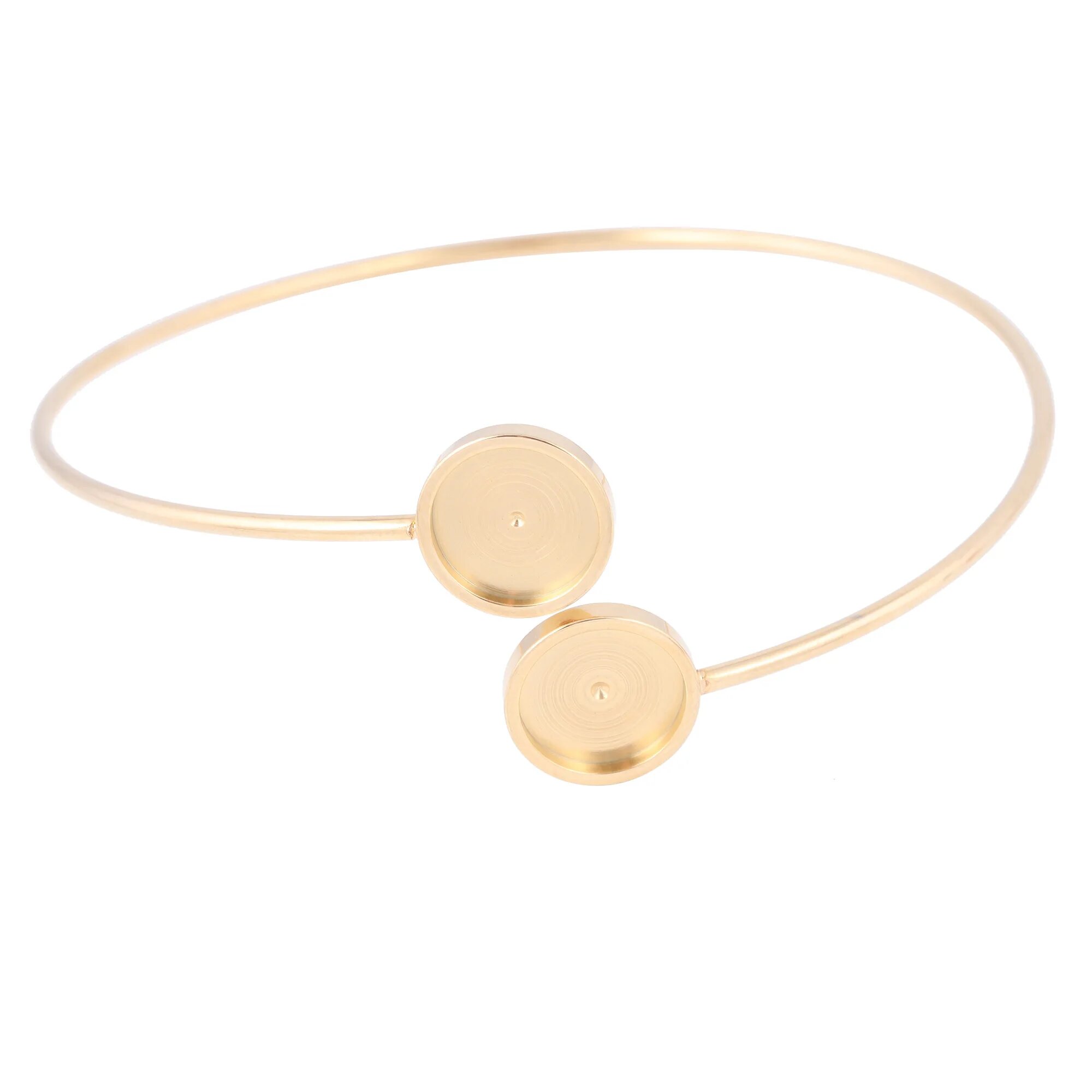 Браслет с дисками, gold plated