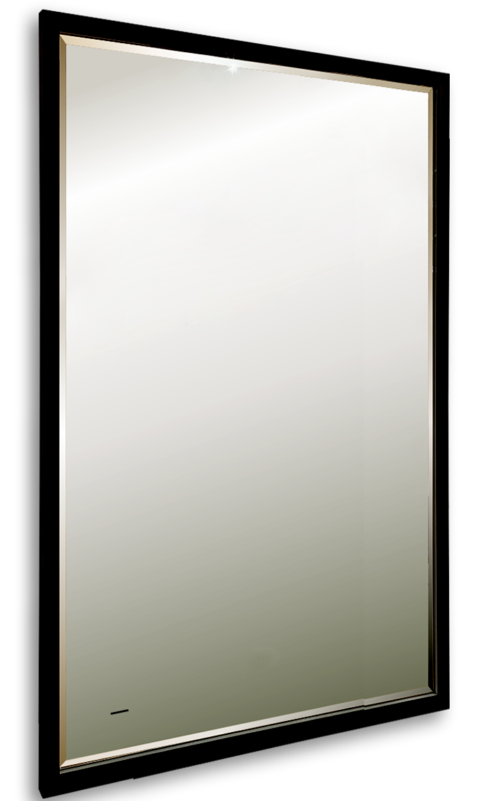 Зеркало Art Max Aversa 70 AM-Ave-700-1200-DS-F с подсветкой цвет Черный с бесконтактным выключателем