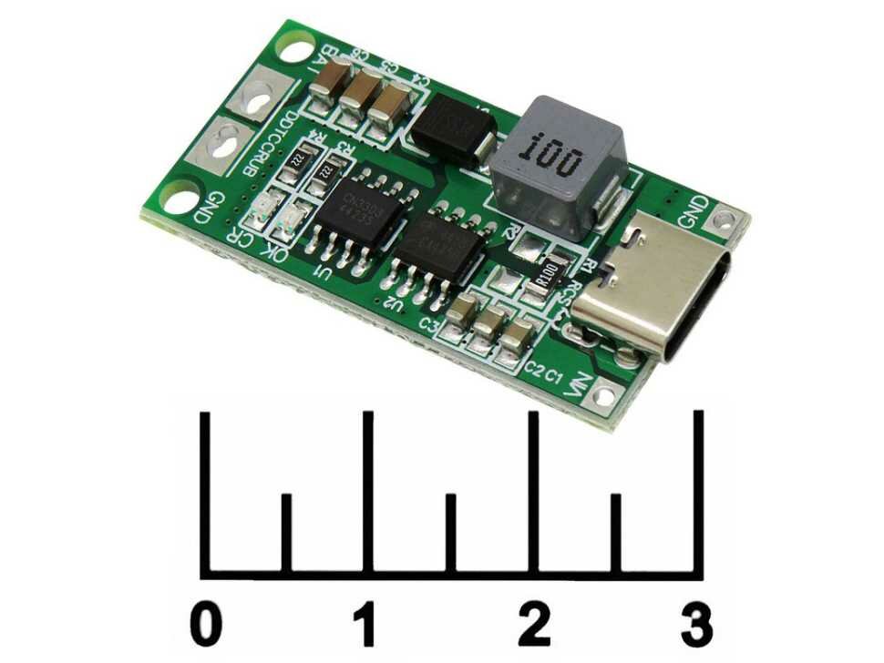 Контроллер заряда для литиевых элементов 11.1V 1A BMS 3S DDTCCRUB Type C (14874)