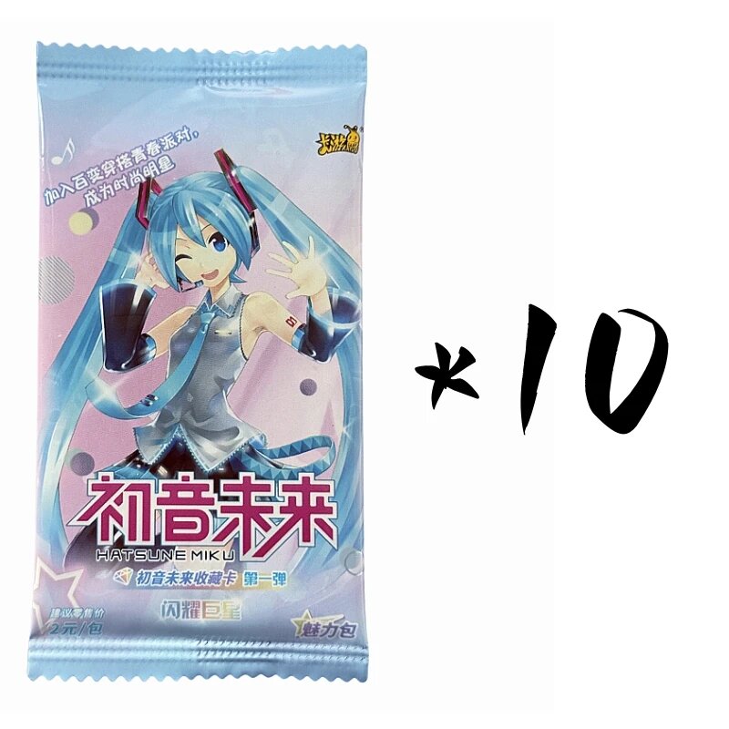 Hatsune Miku карты коллекционные, Цвет: A, 10 пакетов, 50 шт