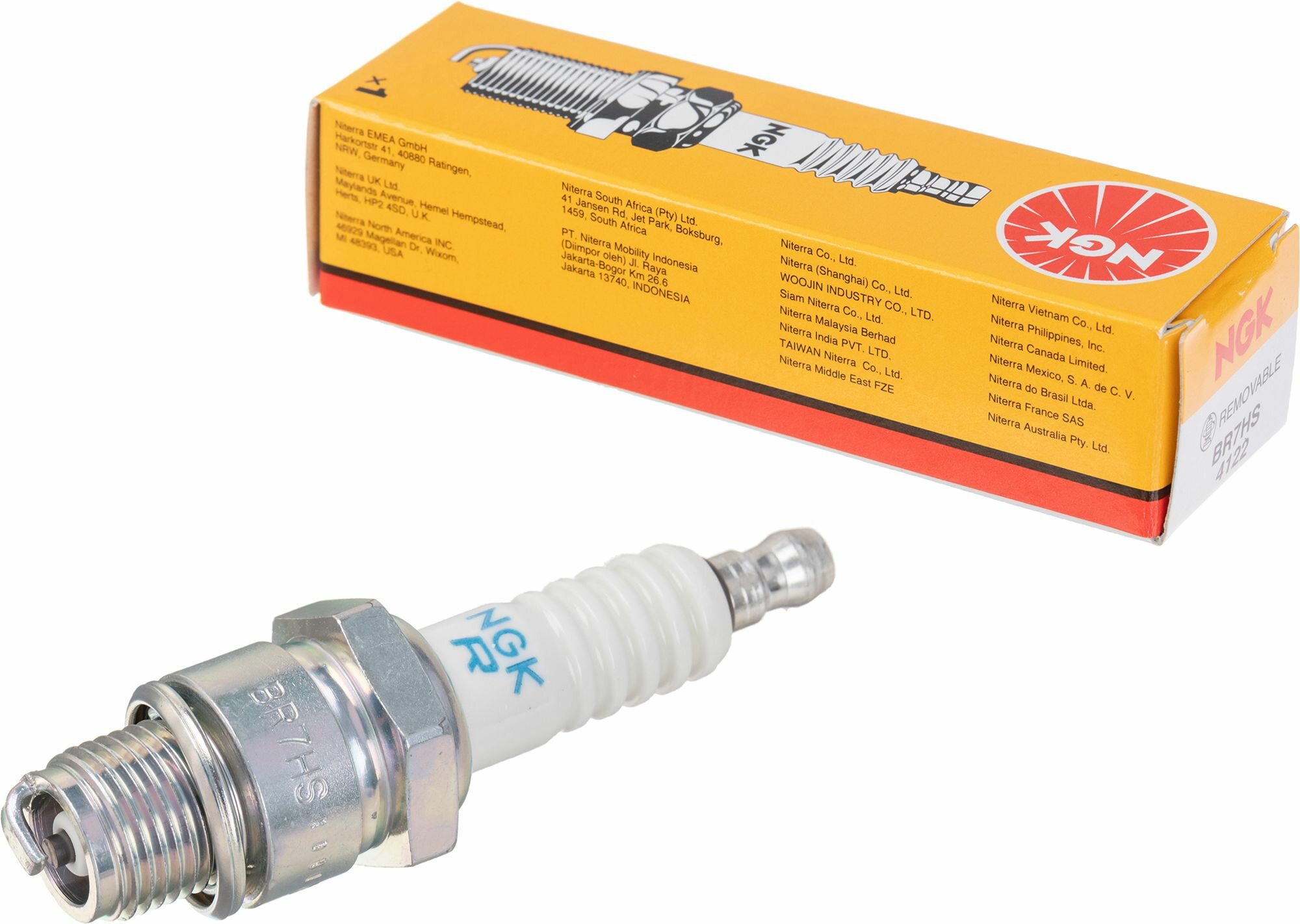 Свеча зажигания BR7HS EVINRUDE 5 SUZUKI DT9.9, DT15C, DT25C YAMAHA 9.9F,15F,40V